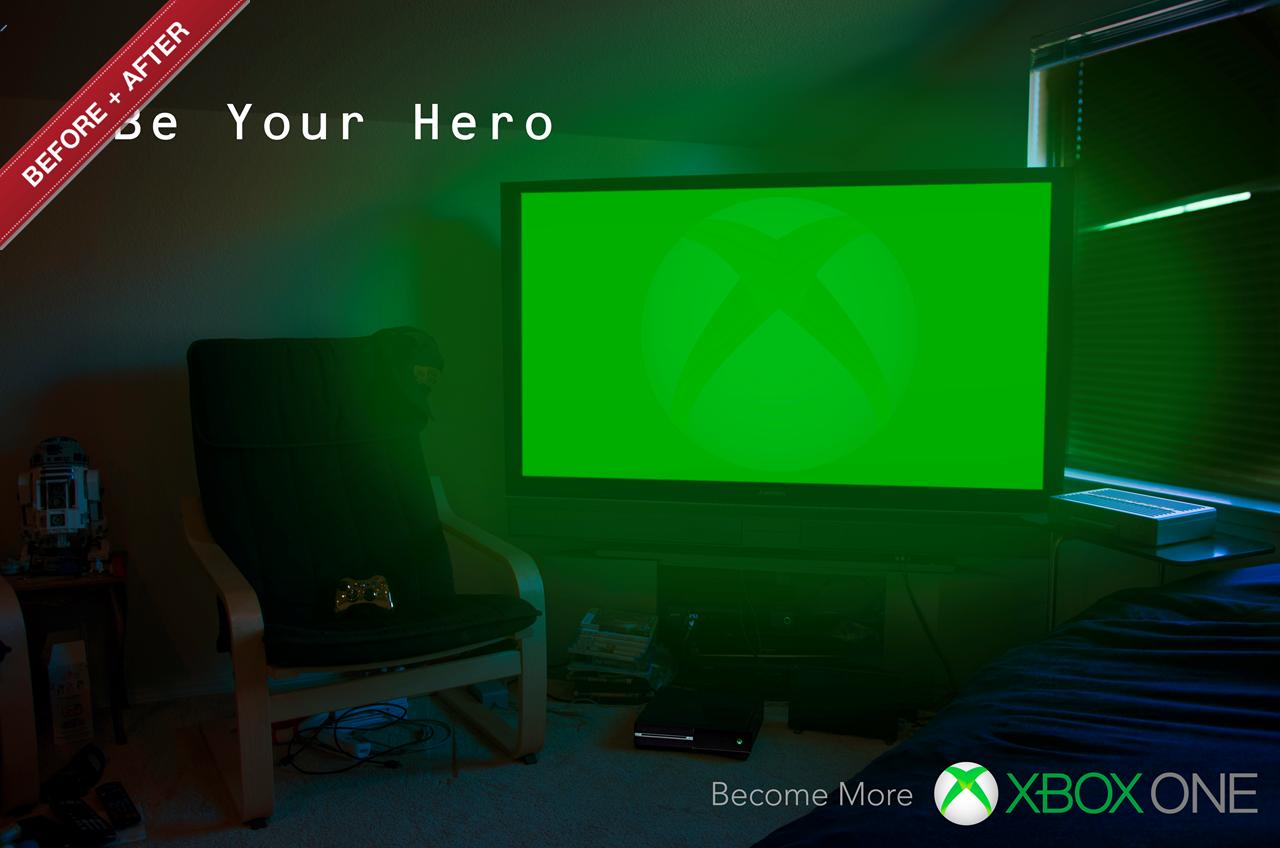 Photo Xbox One mock-up ad edited by Maya Z. - Phowd